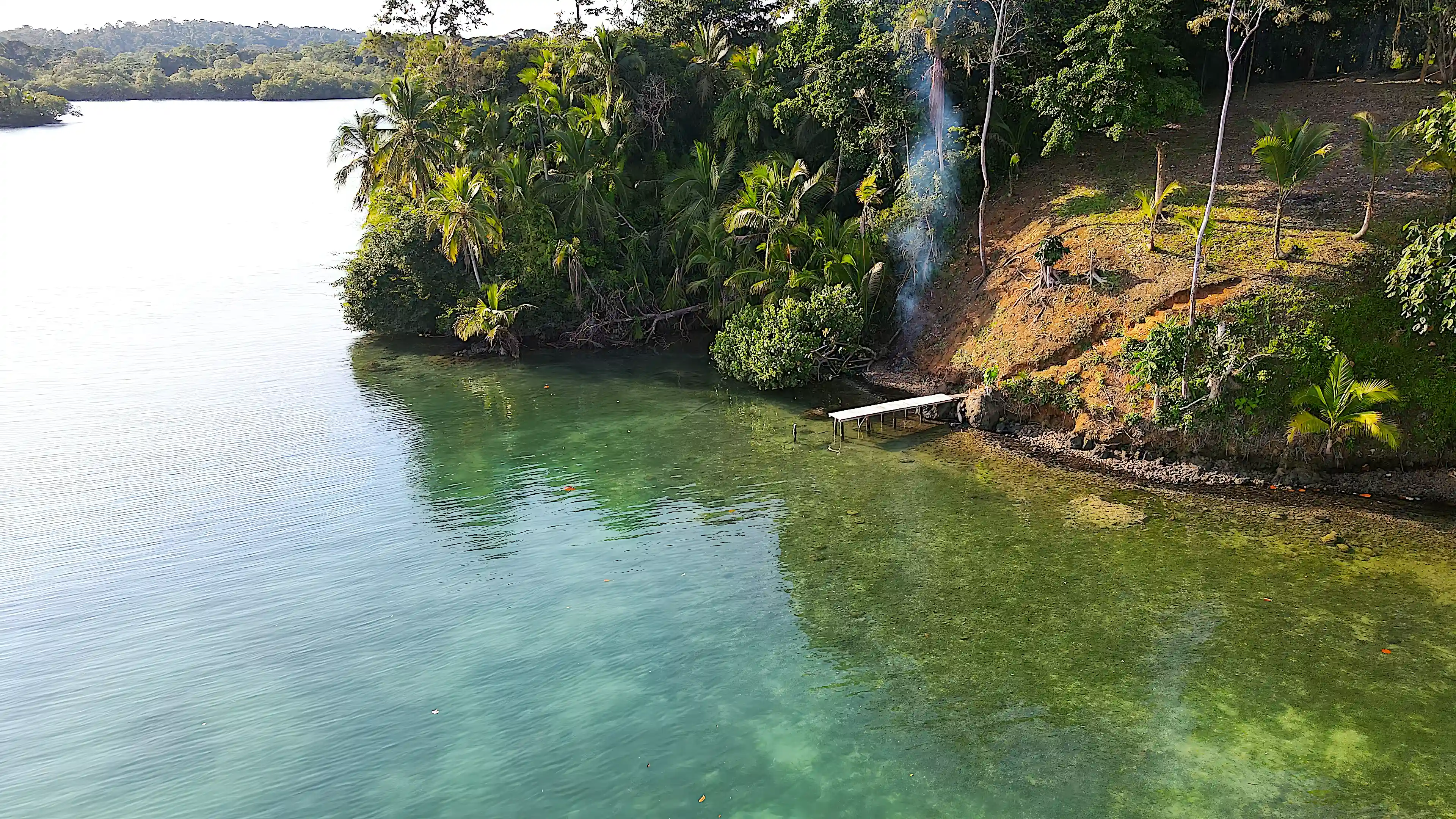 Caribbean Waterfront Land for Sale in Punta Laurel, Popa Island, Bocas ...