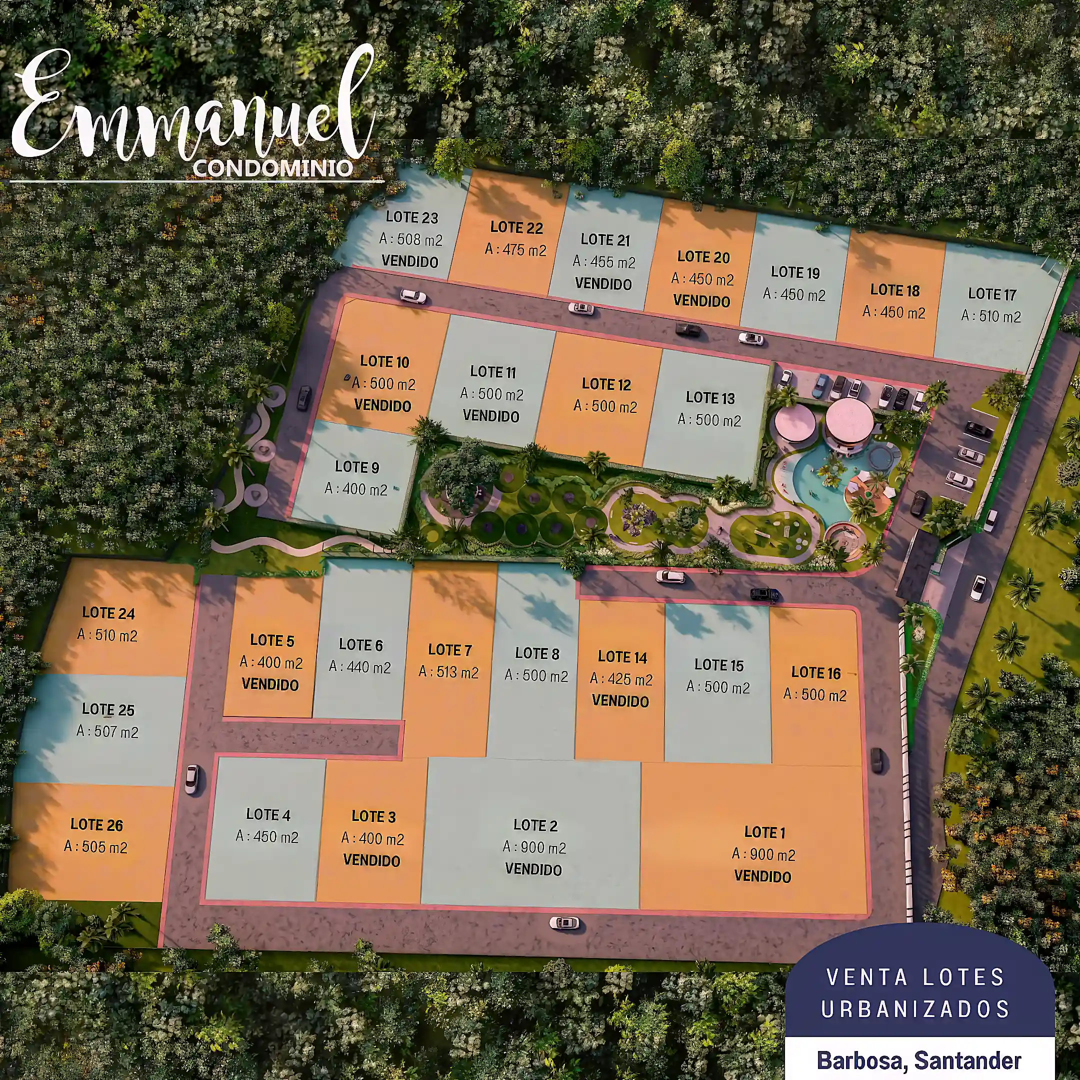 Building Lots for Sale in Barbosa, Santander, Colombia
